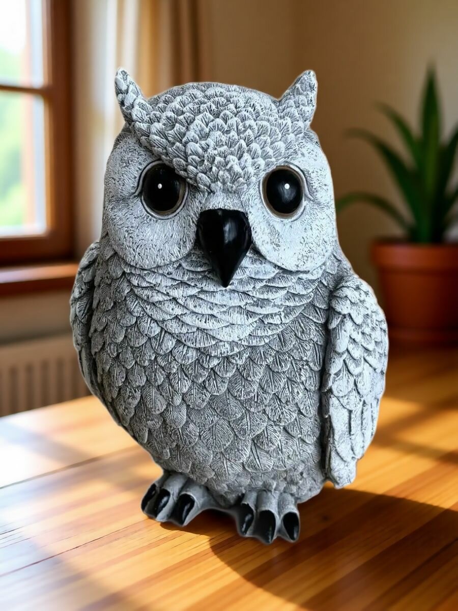 Копилка Сова серая 29см
