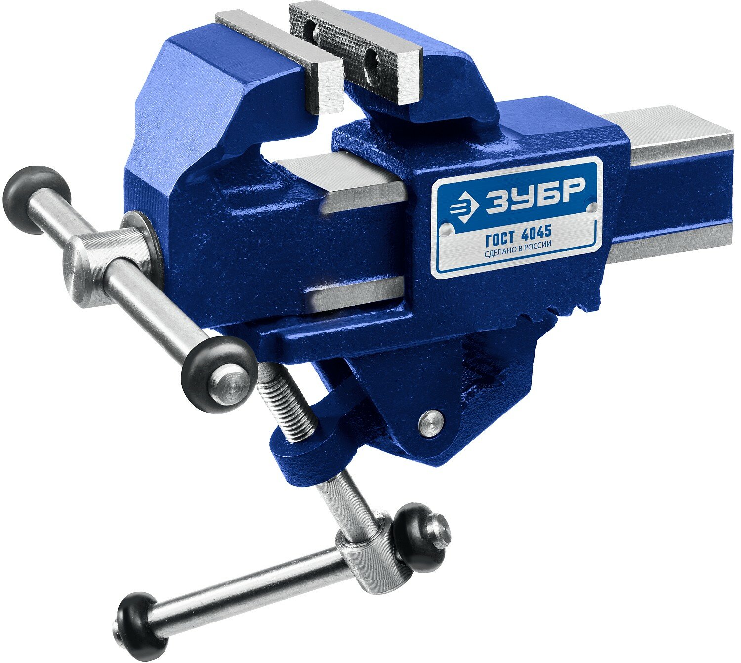 Тиски слесарные ЗУБР Компакт, 70 мм, Профессионал, поворотное основание, чугунный корпус