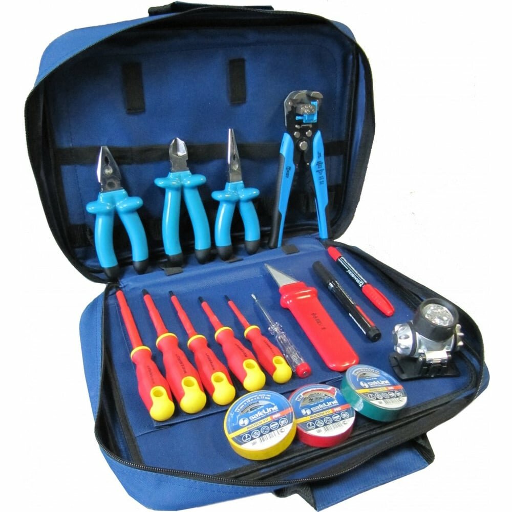 Набор инструментов электрика для электромонтера Юртэкс связь