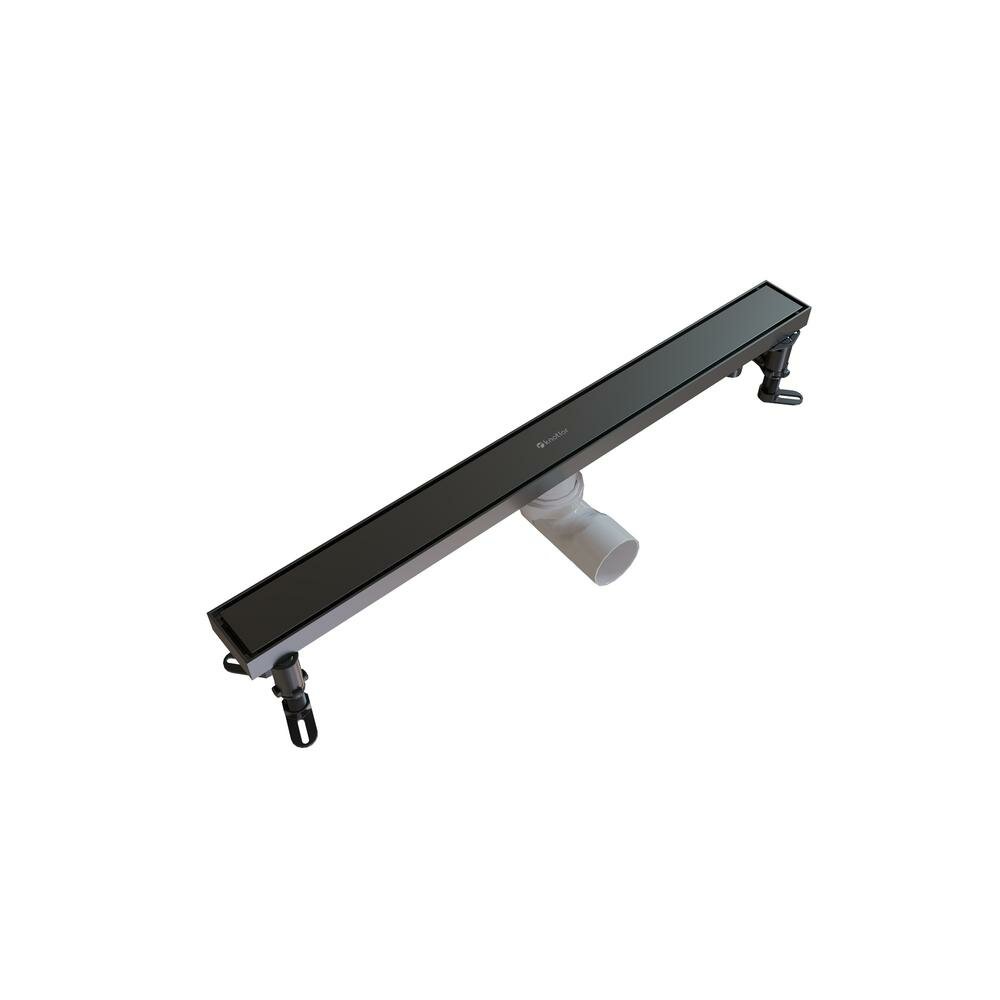 Душевой трап линейный Knotlor SDRW0600GM, вороненая сталь
