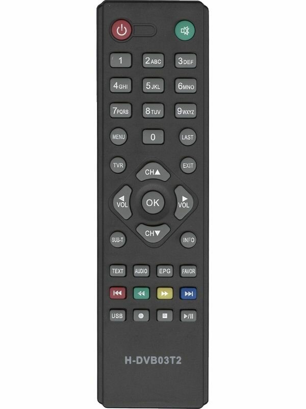 Пульт управления на ресивер H-DVB03T2 (Supra SDT-96)ic DVB-T2 (D-COLOR DC921HD/WORLD VISION T37/