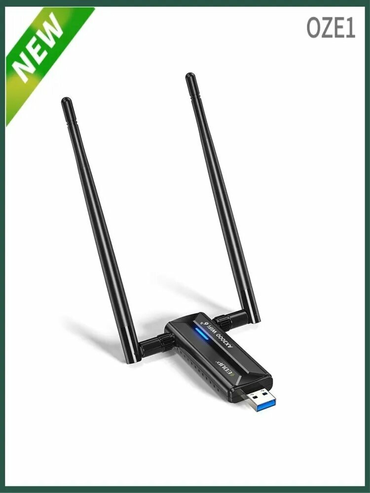 Ax1672 Wi-Fi 6e USB 3.0 Адаптер 3000 Мбит/С Высокоскоростной Триполосы 2,4 Г/5 Г/6 Г Беспроводной Сетевой Карты С Антенной