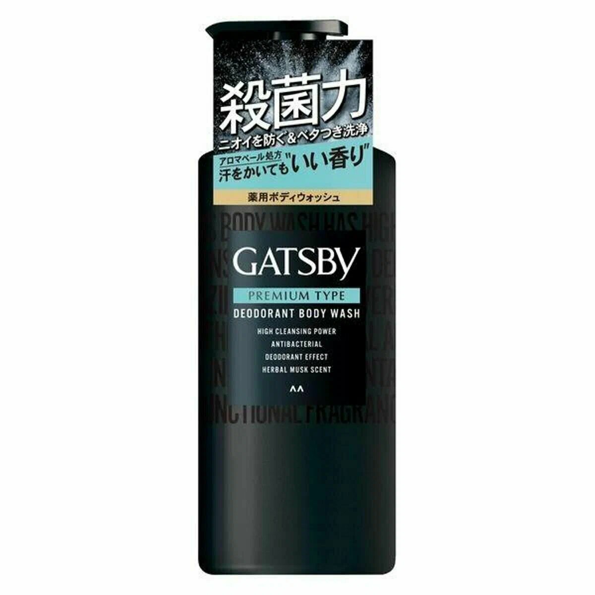 Жидкое мыло Mandom мужское Gatsby Premium Type, нейтрализации неприятного запаха, аромат трав и мускуса, 380мл