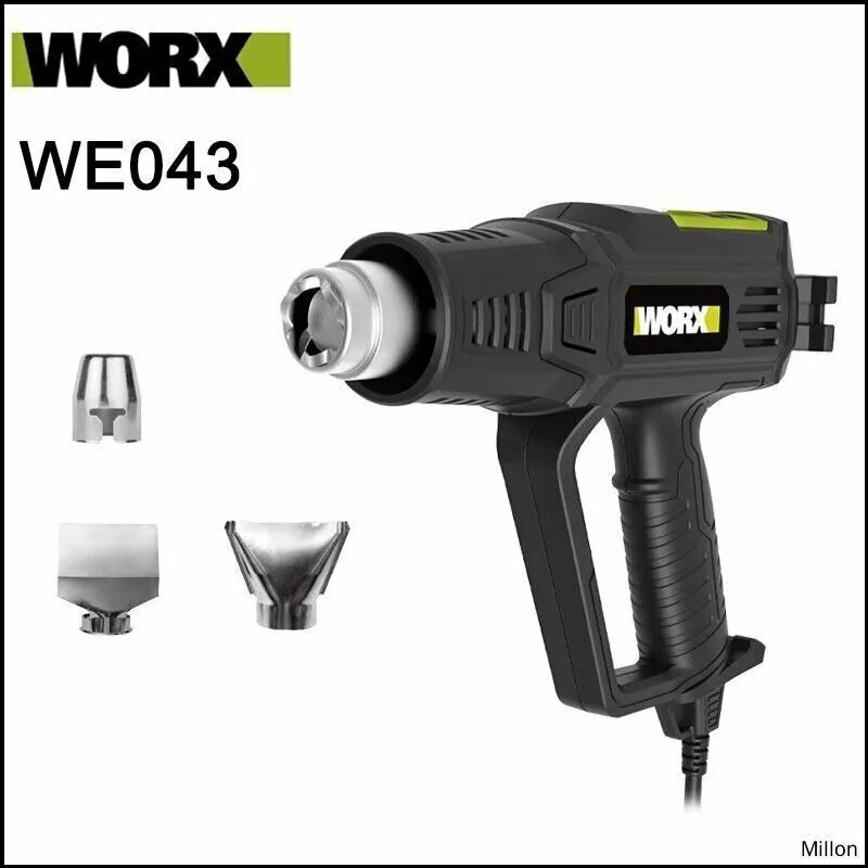 Пистолет горячего воздуха Worx WE043, качественный инструмент 110220 В