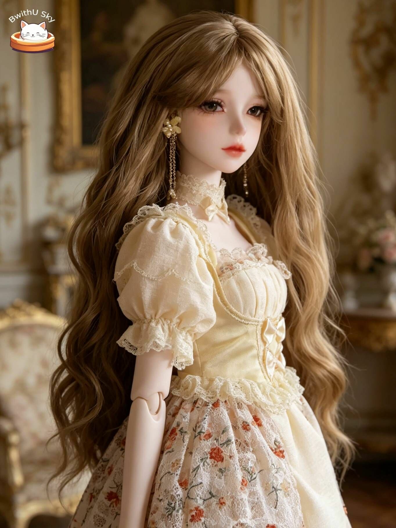 BwithUSky Seekly 1/4 BJD Кукла: Солнечный летний комплект в цветочном стиле