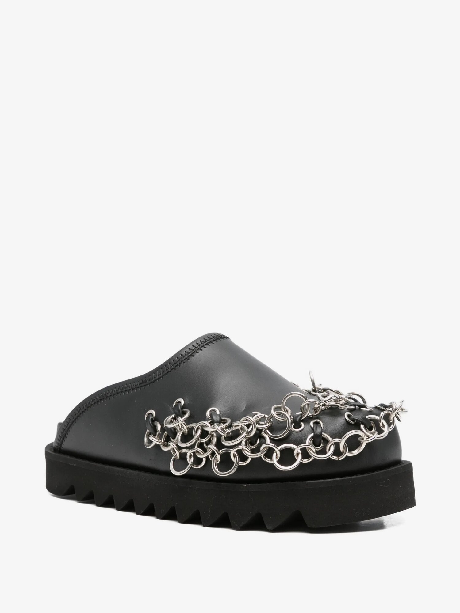 Мюли Toga Pulla Chain-embellished leather mules, размер 38 — фото 1