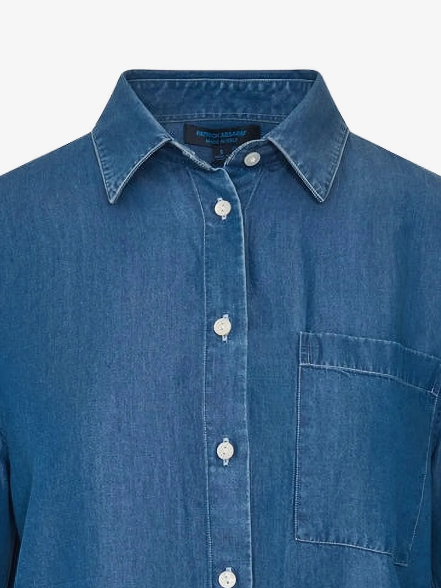 Рубашка PATRICK ASSARAF Chest-pocket button-down shirt, размер 42, blue — фото 1