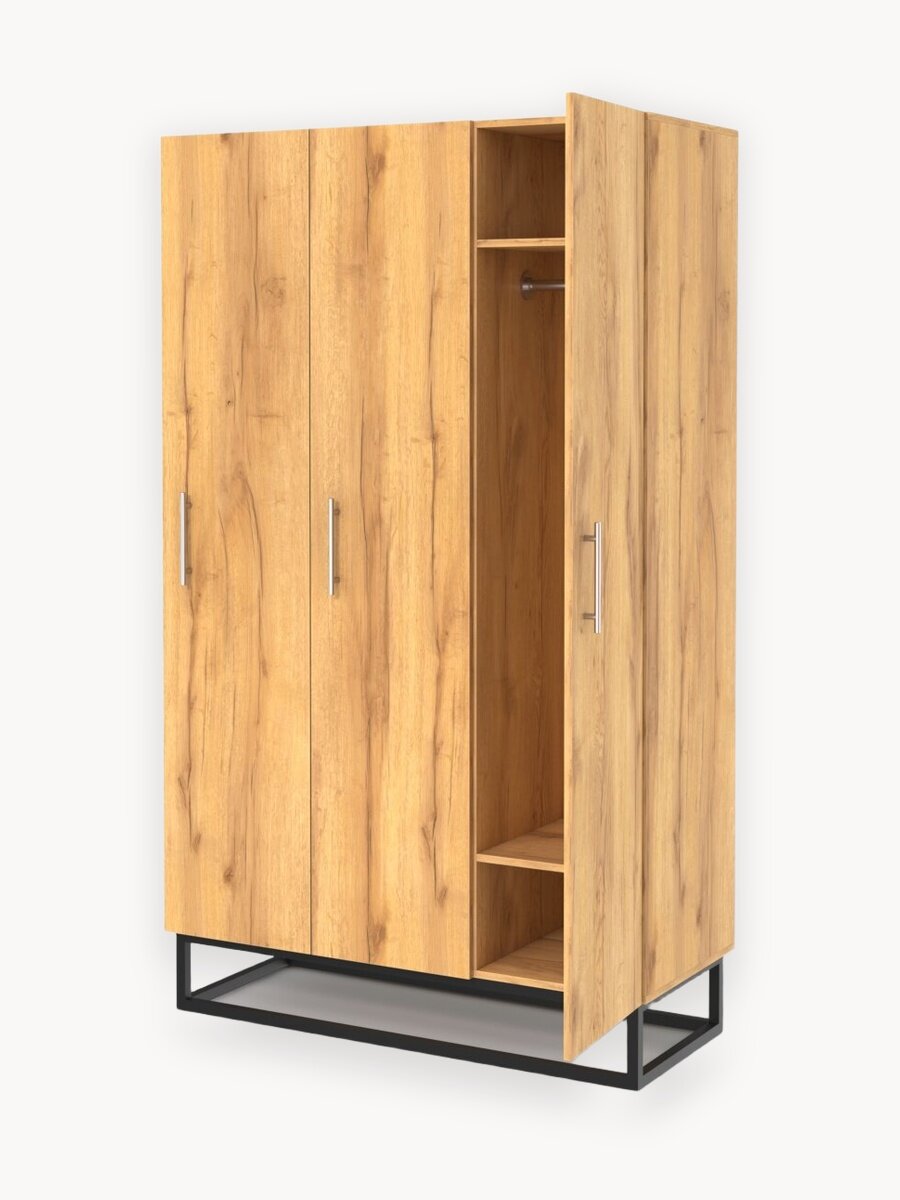 Шкаф для одежды медицинский "Гиппократ" №17, Дуб Золотистый. Производитель товара - компания Westcom.