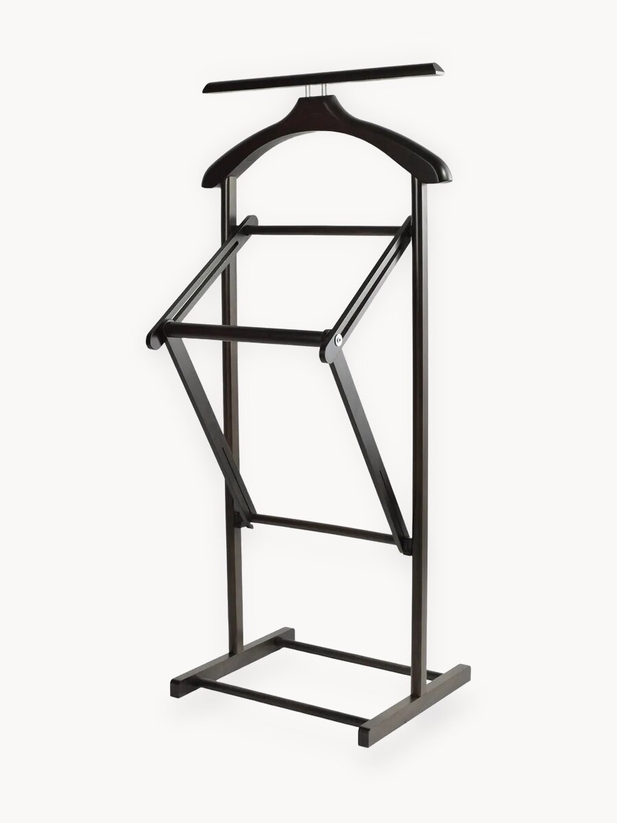 Вешалка костюмная складная В 21Н напольная, деревянная, цвет венге