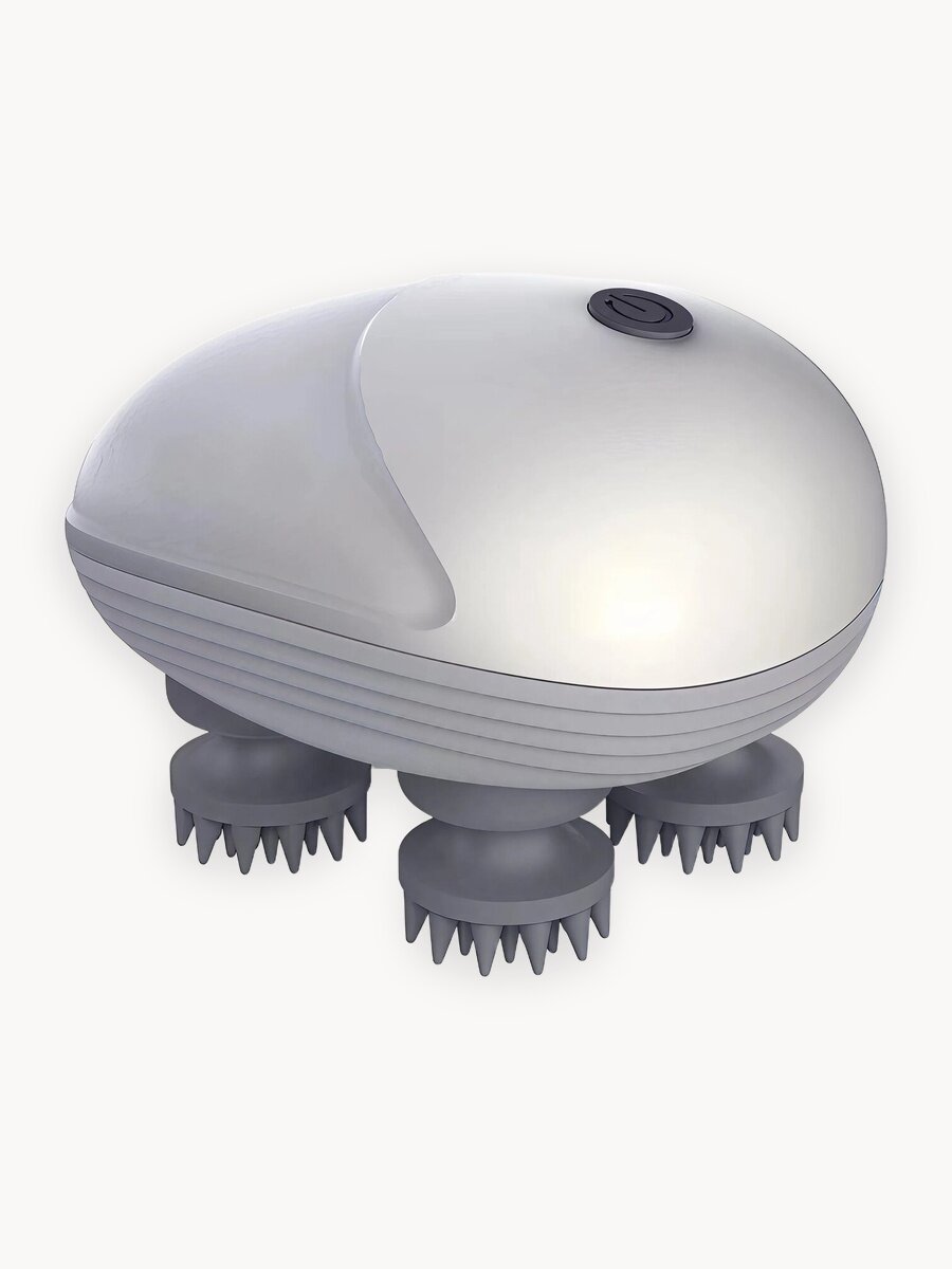 Массажер Smart Scalp, для головы, тела и шеи, 3 режима, беспроводной, белый