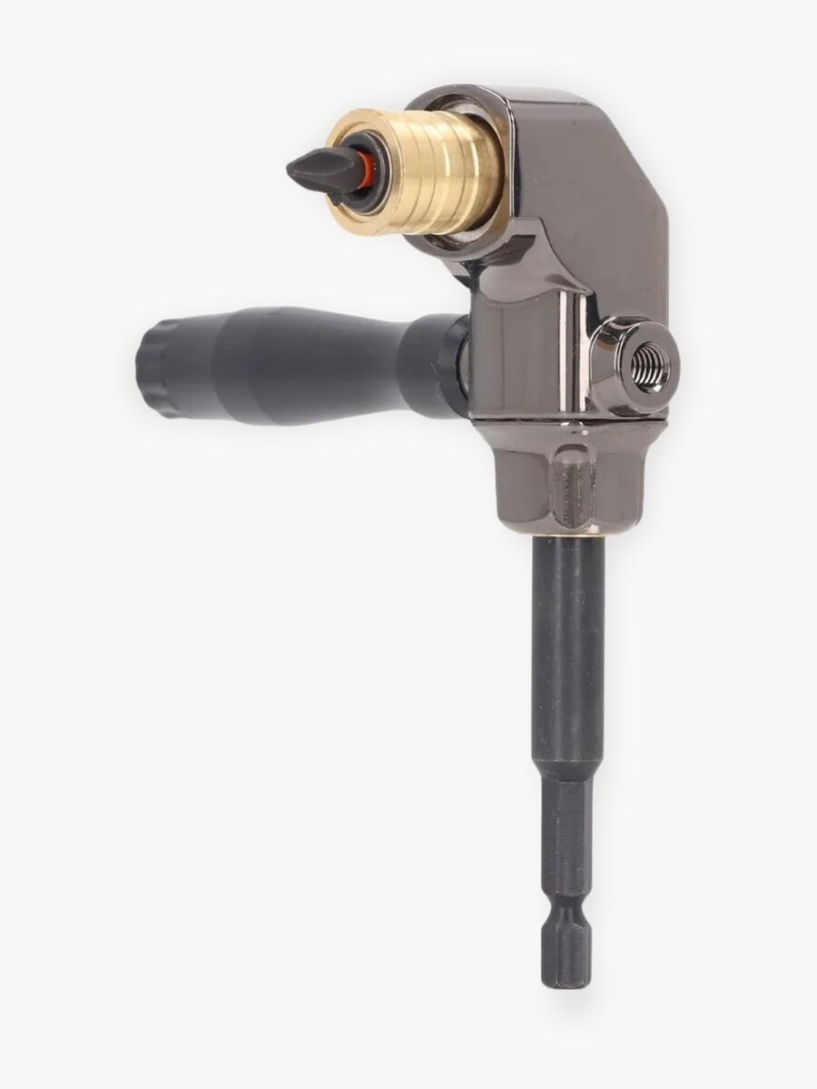 Насадка угловая для шуруповерта, с битой PH2, 90°, металлический корпус