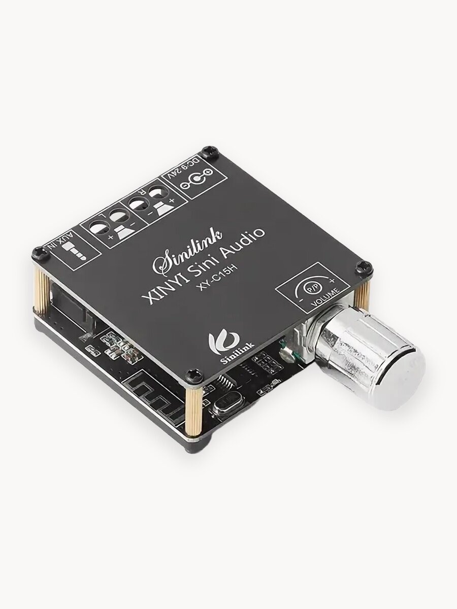 Усилитель мощности звука с Bluetooth 5.0 XY-C15H 20WX2 Цифровой усилитель звука для домашних стерео систем и автозвука