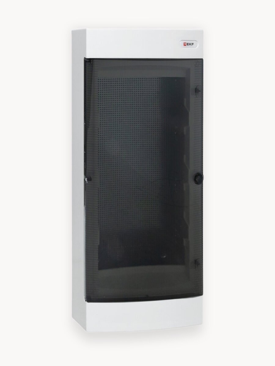 Щит слаботочный навесной пластиковый EKF "Unix" прозрачная дверь, 4 габарит с монтажной платой IP41