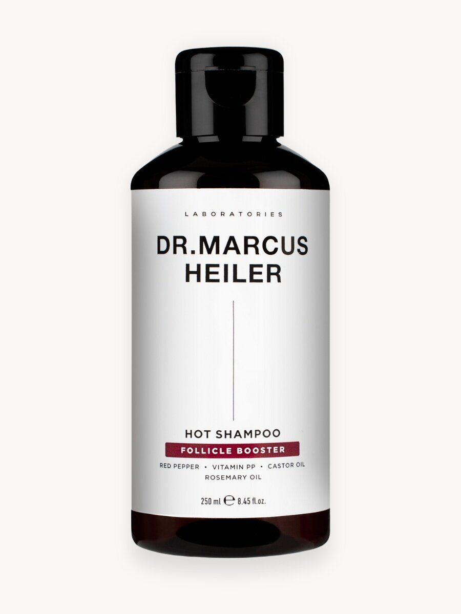 Шампунь для роста волос, от выпадения с красным перцем, никотиновой кислотой и кератином Doctor Heiler, 250 мл