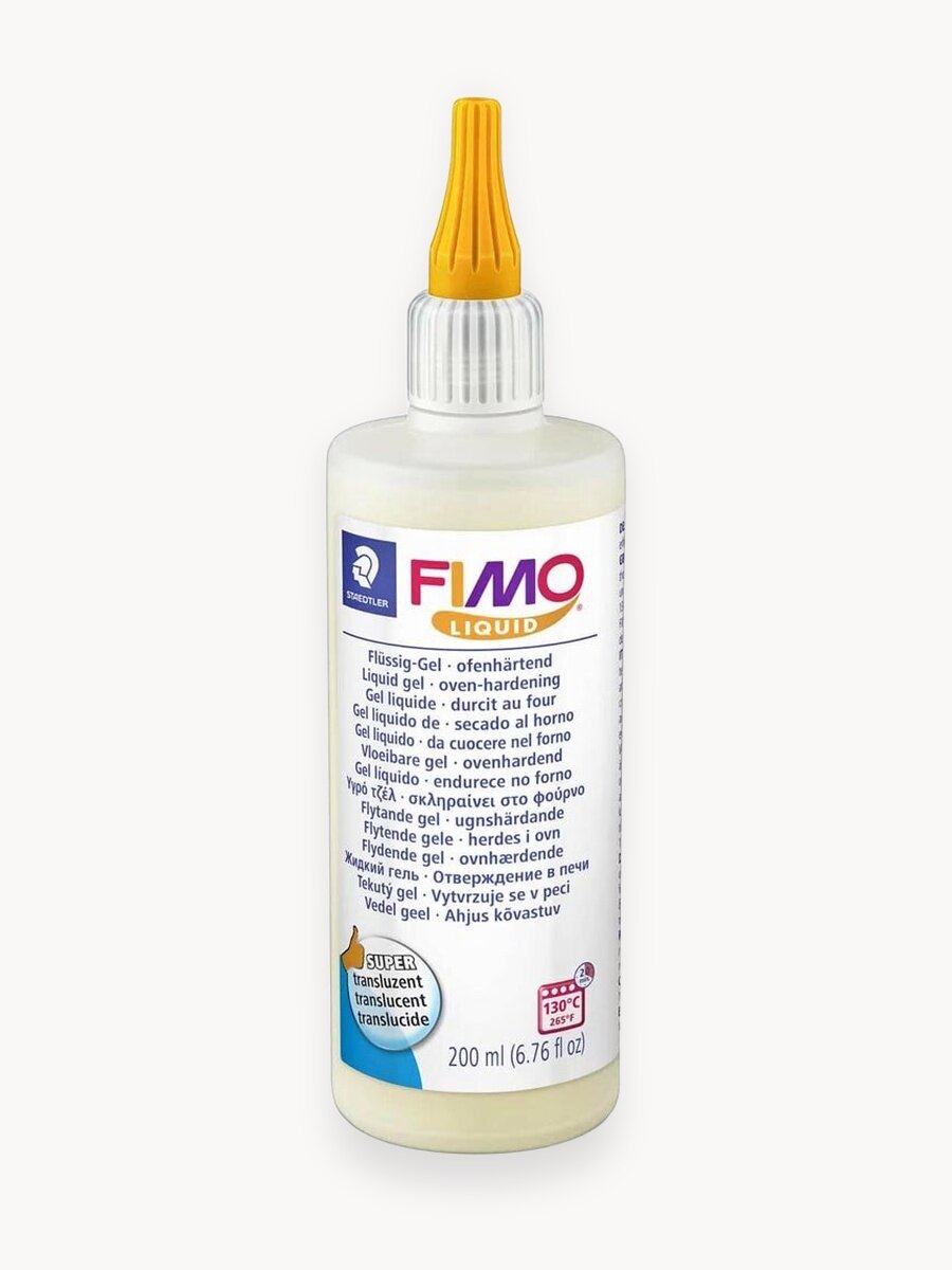 Декоративный гель Fimo Liquid 8051-00 BK большая бутылка (200 мл), цена за 1 шт.