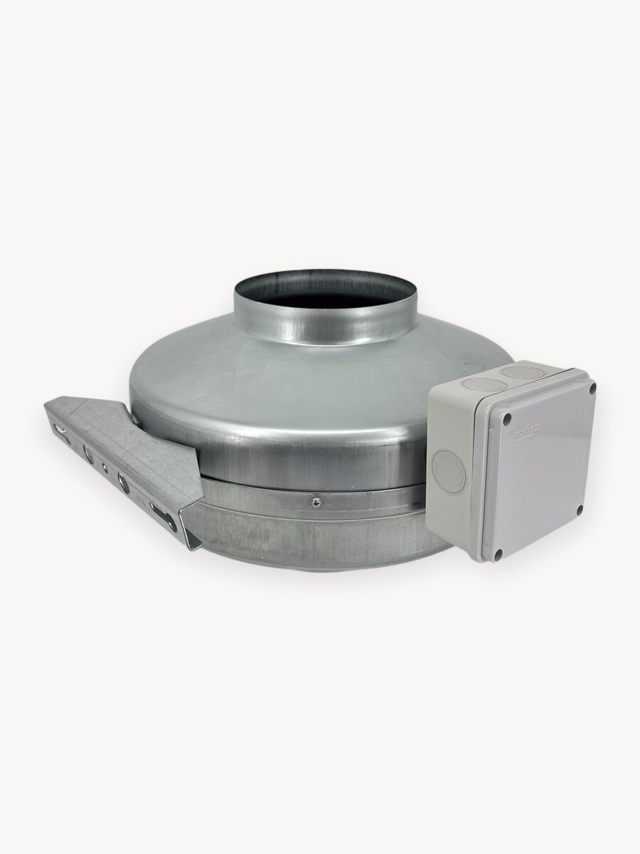 Вентилятор приточно-вытяжной BK 160 центробежный, диаметр 160 мм, 655 м3/ч, 102 Вт, оцинкованная сталь, VEO