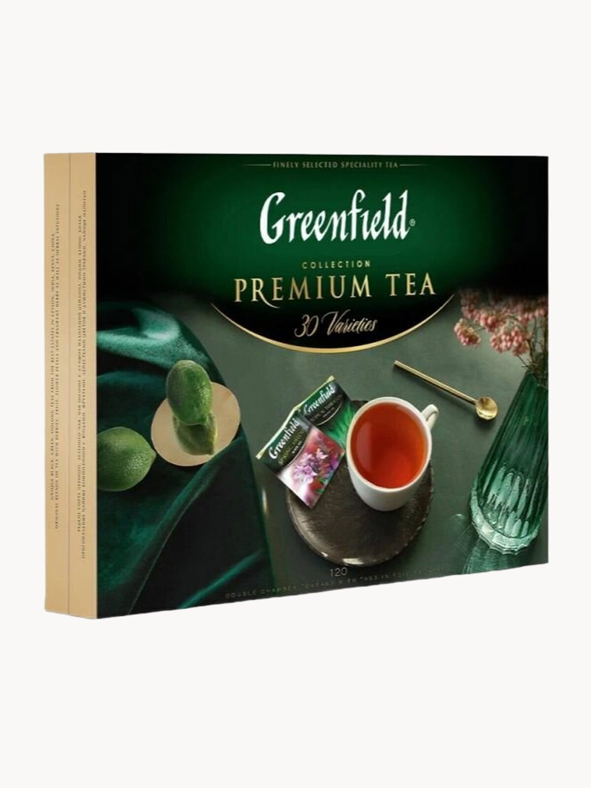 Чай гринфилд подарочный набор в пакетиках 120 шт, GREENFIELD Premium Tea Collecton, ассорти из 30 вкусов