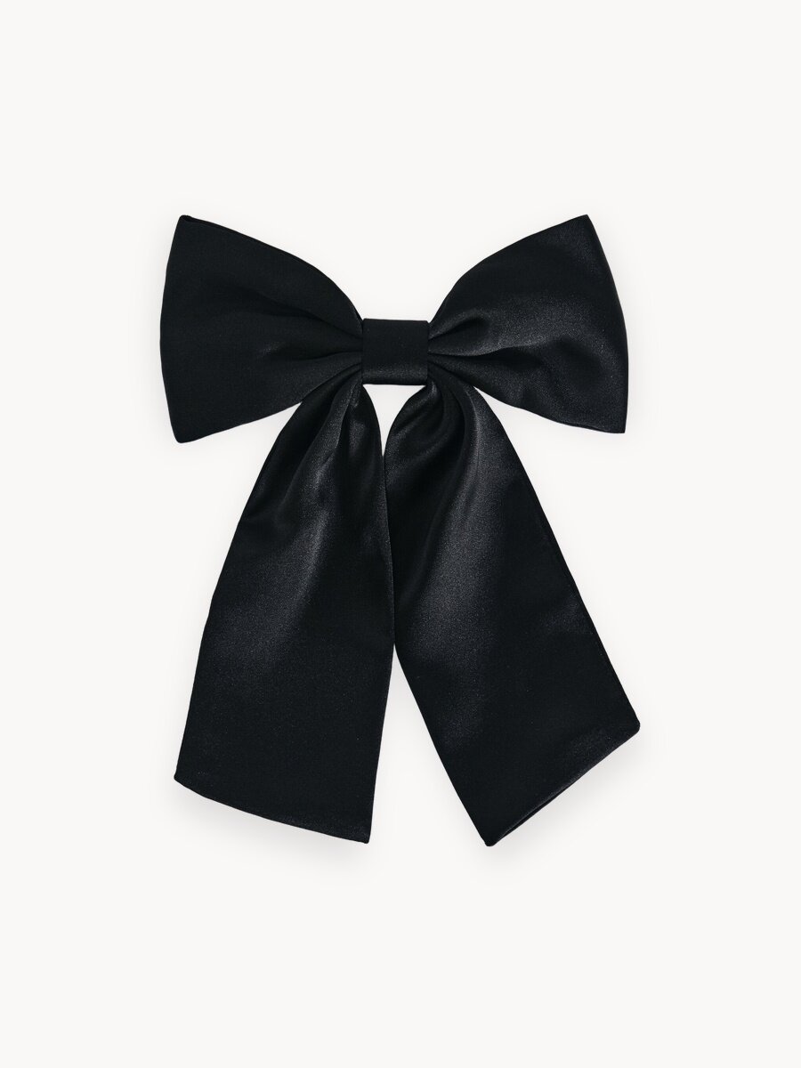 Бант атласный для волос Zarina, цвет черный, один размер, ZR2512061301-50