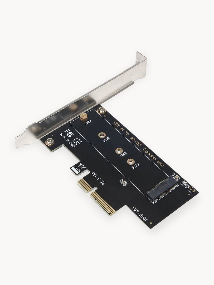 Адаптер для установки SSD M.2 (NVMe) в слот PCI-E 3.0 x4