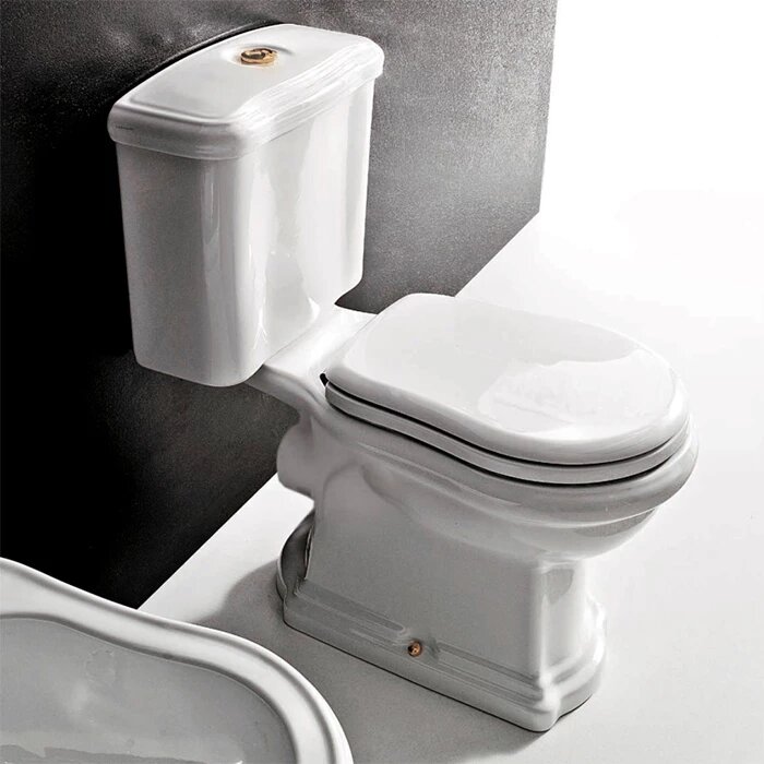 KERASAN Retro Унитаз моноблок слив в стену, цвет белый 101301