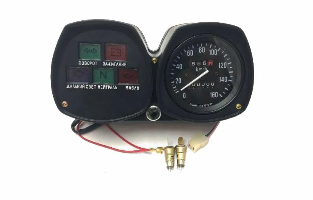 Щиток приборов с лампами для мотоцикла "ИЖ"