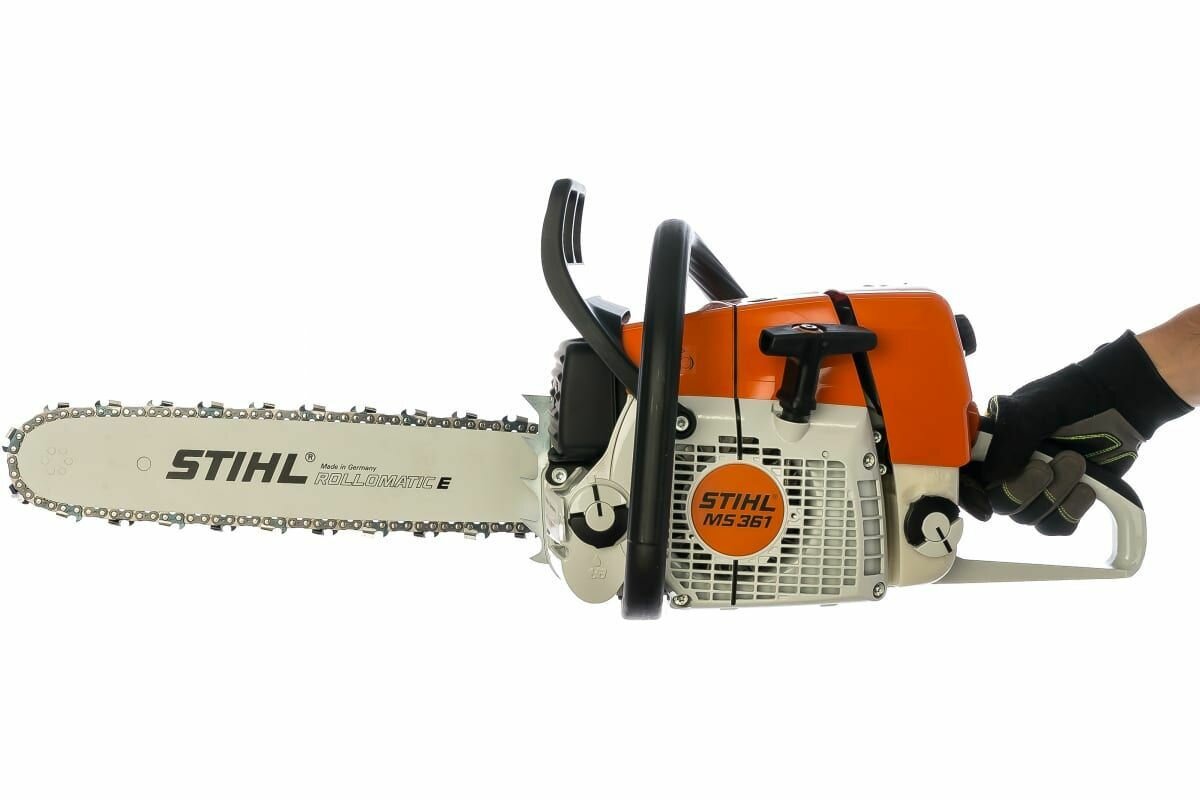 Бензопила STIHL MS 361, шина 50 см / 20", цепь 72 зв, 3.4 кВт, 4.6 л. с, 59 см3, 2 года гарантии