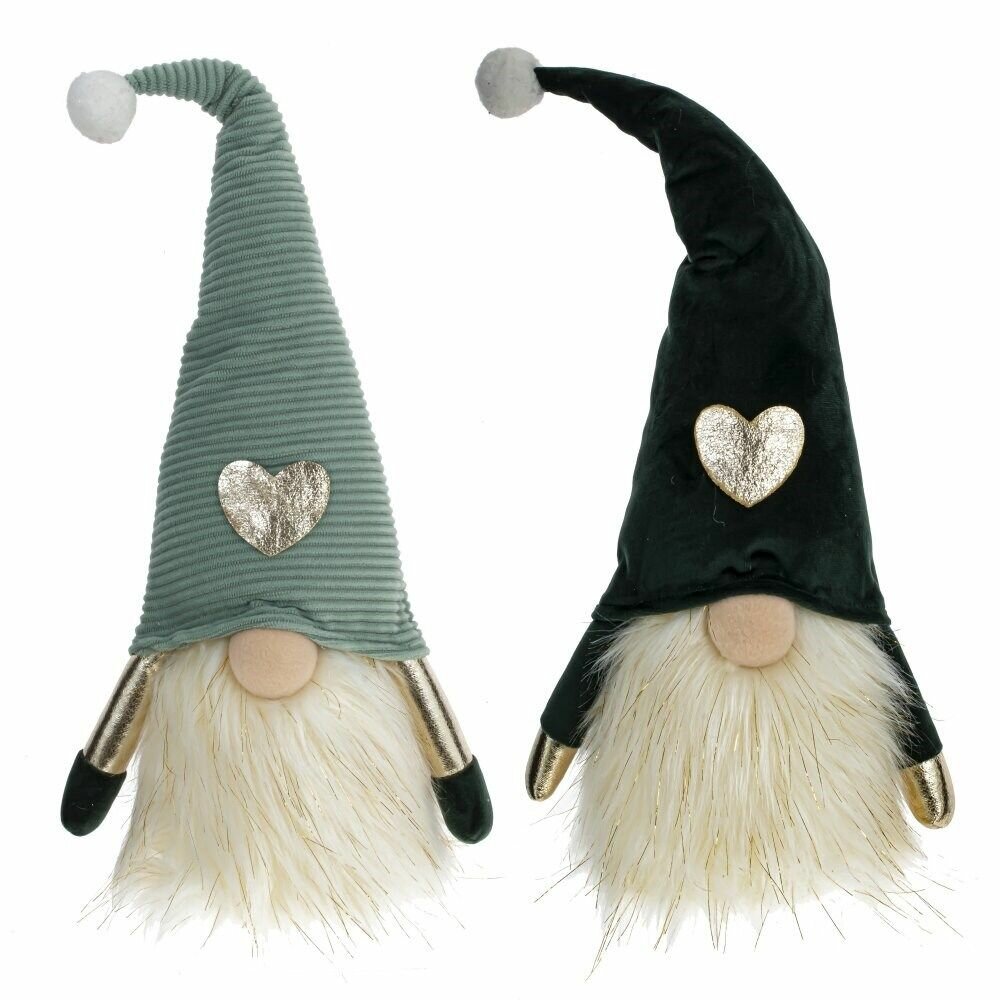 Игрушка набивная с подсветкой "Гном", L16 W13 H46 см, 2 вида, 1 штука