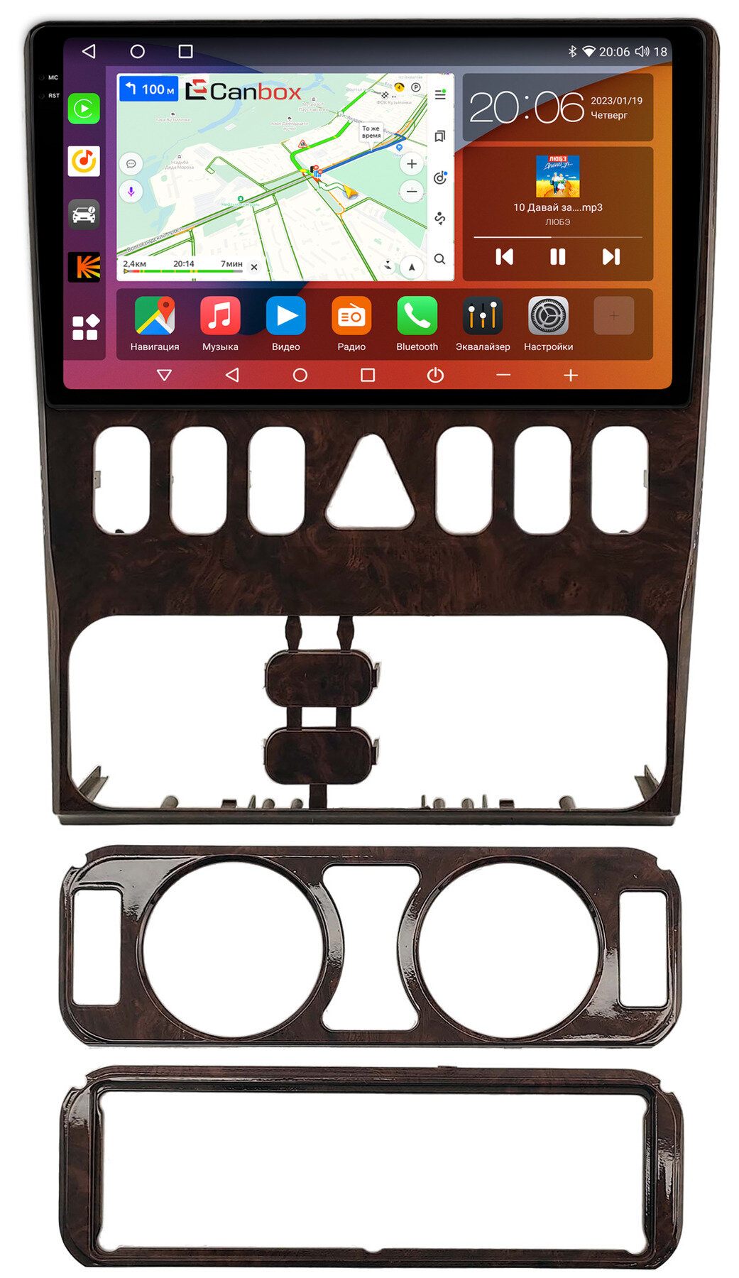 Штатная магнитола Mercedes-Benz E (w210, s210) 1996-2002 Canbox EVO 2K 5815-9-2584 на Android 14 (4G-SIM, 6/128, DSP, QLed, AI, 360)