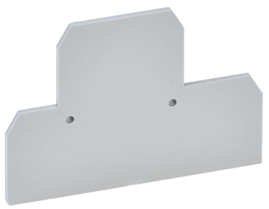 Заглушка для клеммной колодки IEK / ИЭК для КВИ-4-2L двухуровневой 4мм2, пластиковая серая / электрика