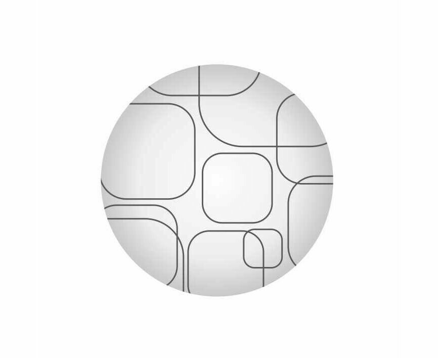 LEEK светильник светодиодный декоративный 48W(3700lm) 6000K 6K Глория d380x55мм IP22 СЛЛ LE061208-040