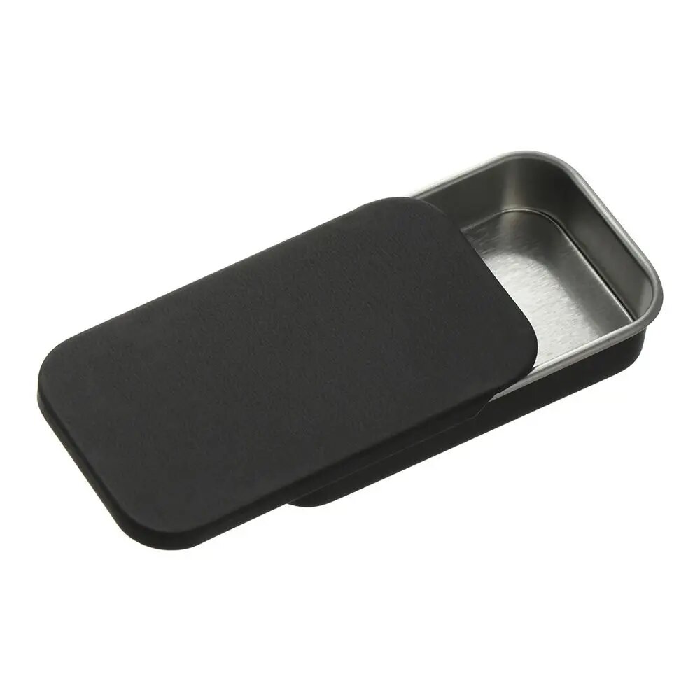 Мини металлическая коробка ZHUXAOWAN Черный, Black-60x34x11mm