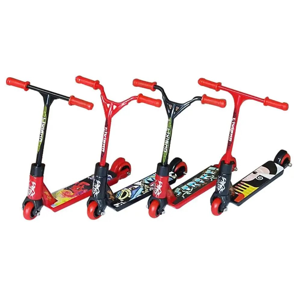 Мини-самокат для пальцев red random 1pc