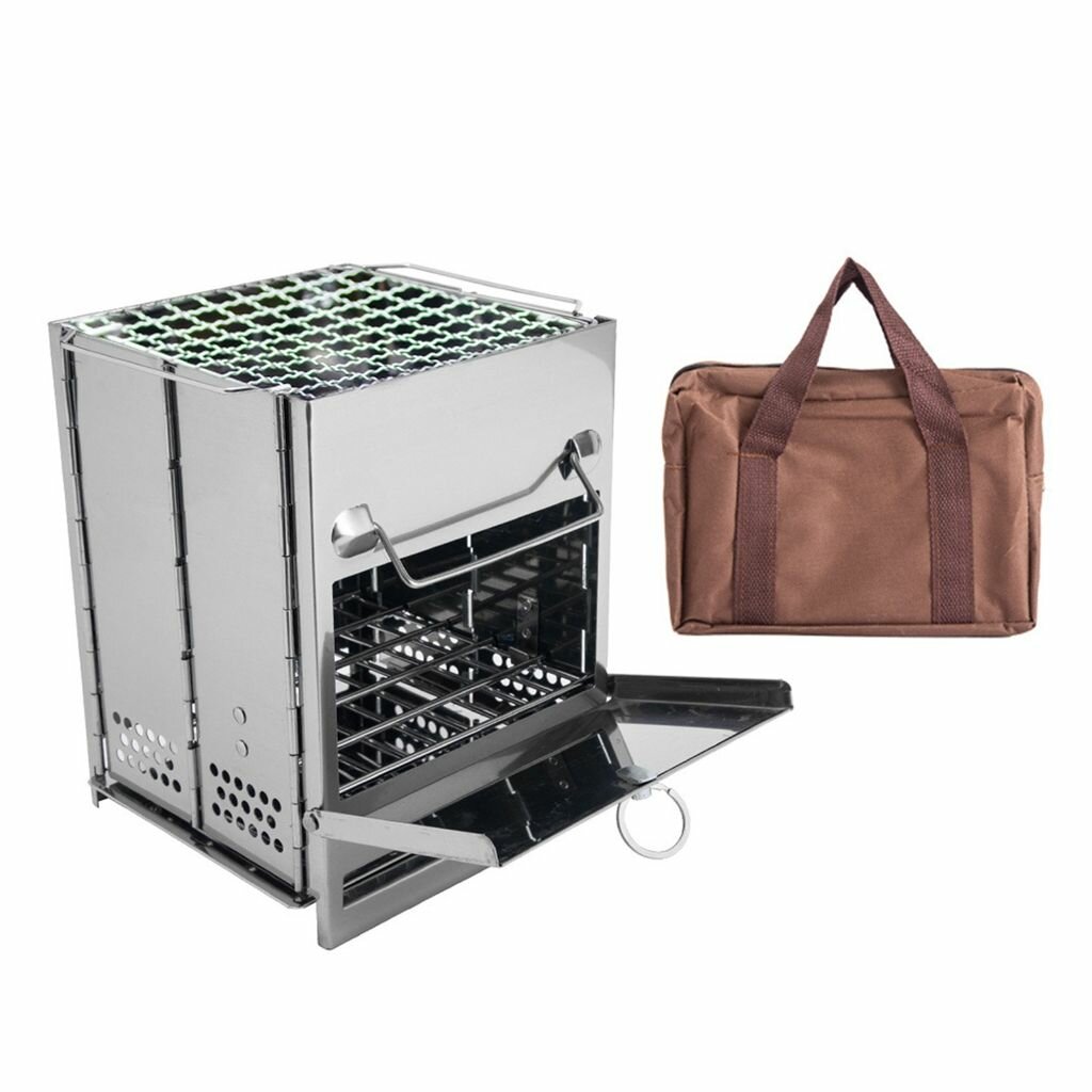 Складная ветрозащитная дровяная печь, портативные походные печи, пикники, газовые горелки для приготовления пищи