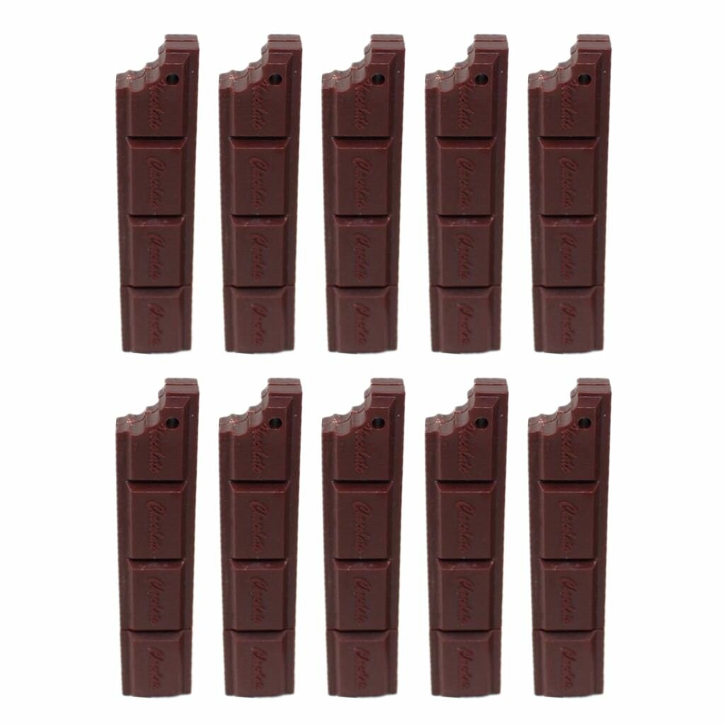 10 шариковых ручек в форме шоколада, канцелярские принадлежности с черными чернилами, гладкая ручка для письма мультяшной подписью, школьные