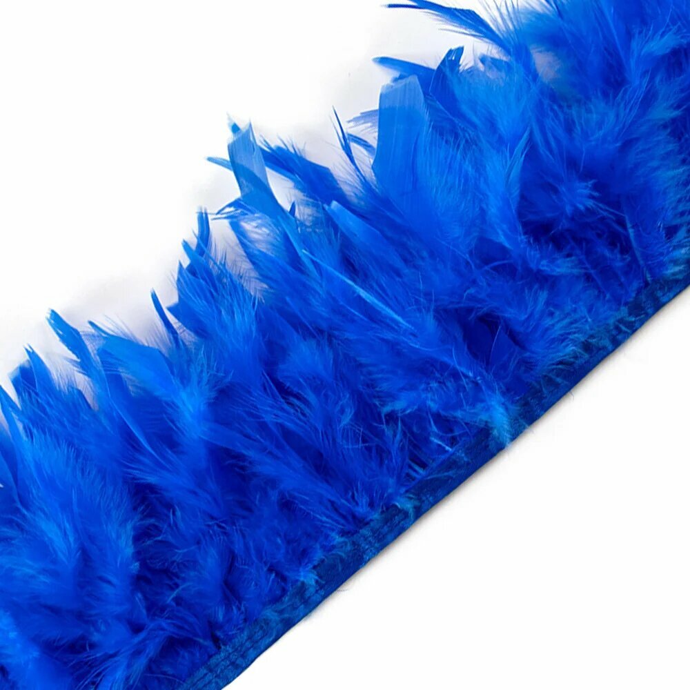 Синие декоративные перья Royal blue 2 м