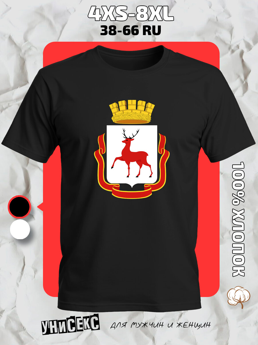 Футболка с принтом герб города Нижний Новгород