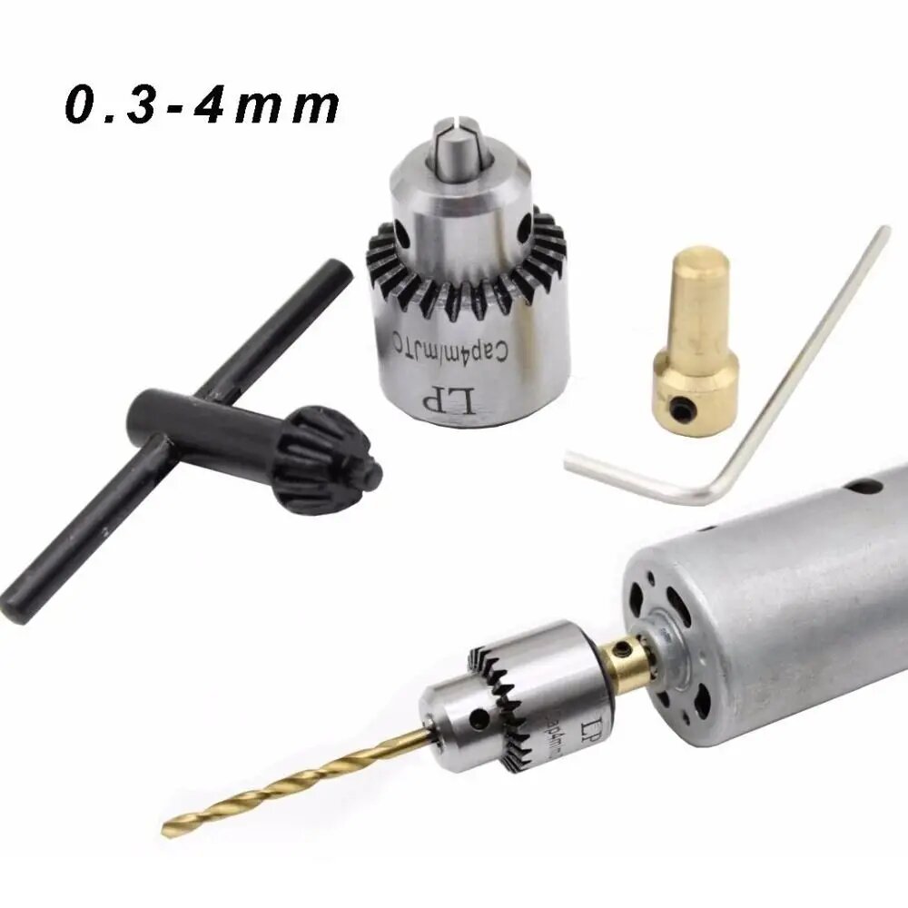 Профессиональный конический сверлильный патрон JT0 0,3-4 мм