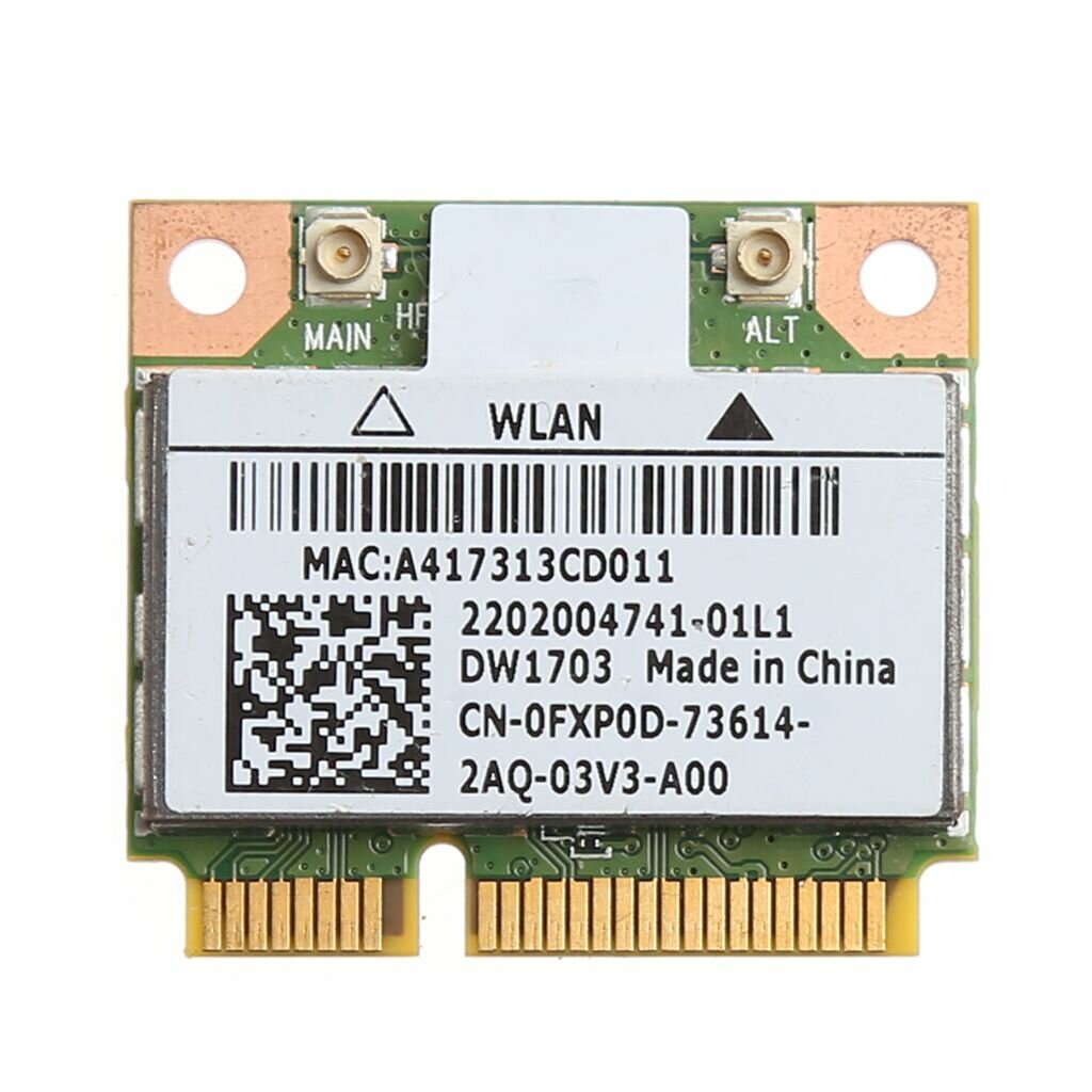 Беспроводная сетевая карта Mini PCI-express, IEEE 802.11 B/G/N для DELL
