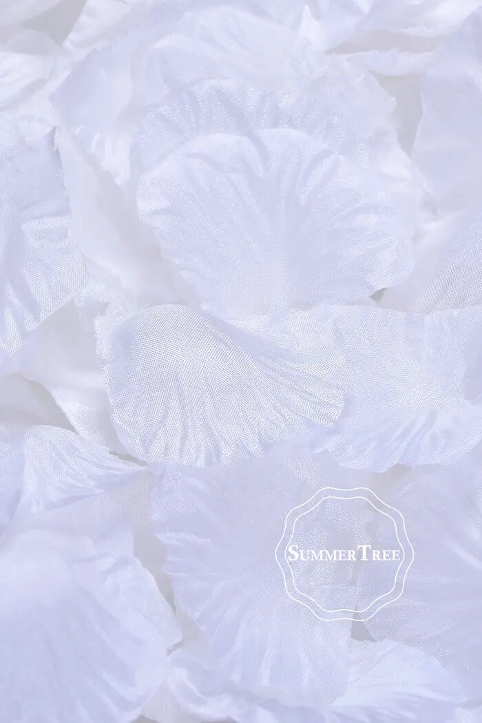 Белые искусственные лепестки роз SUMMERTREE 100 шт.