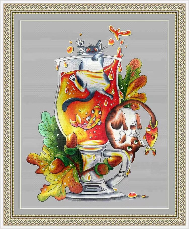 Наборы для вышивки крестом Joy Sunday, белый хлопок M1205-10