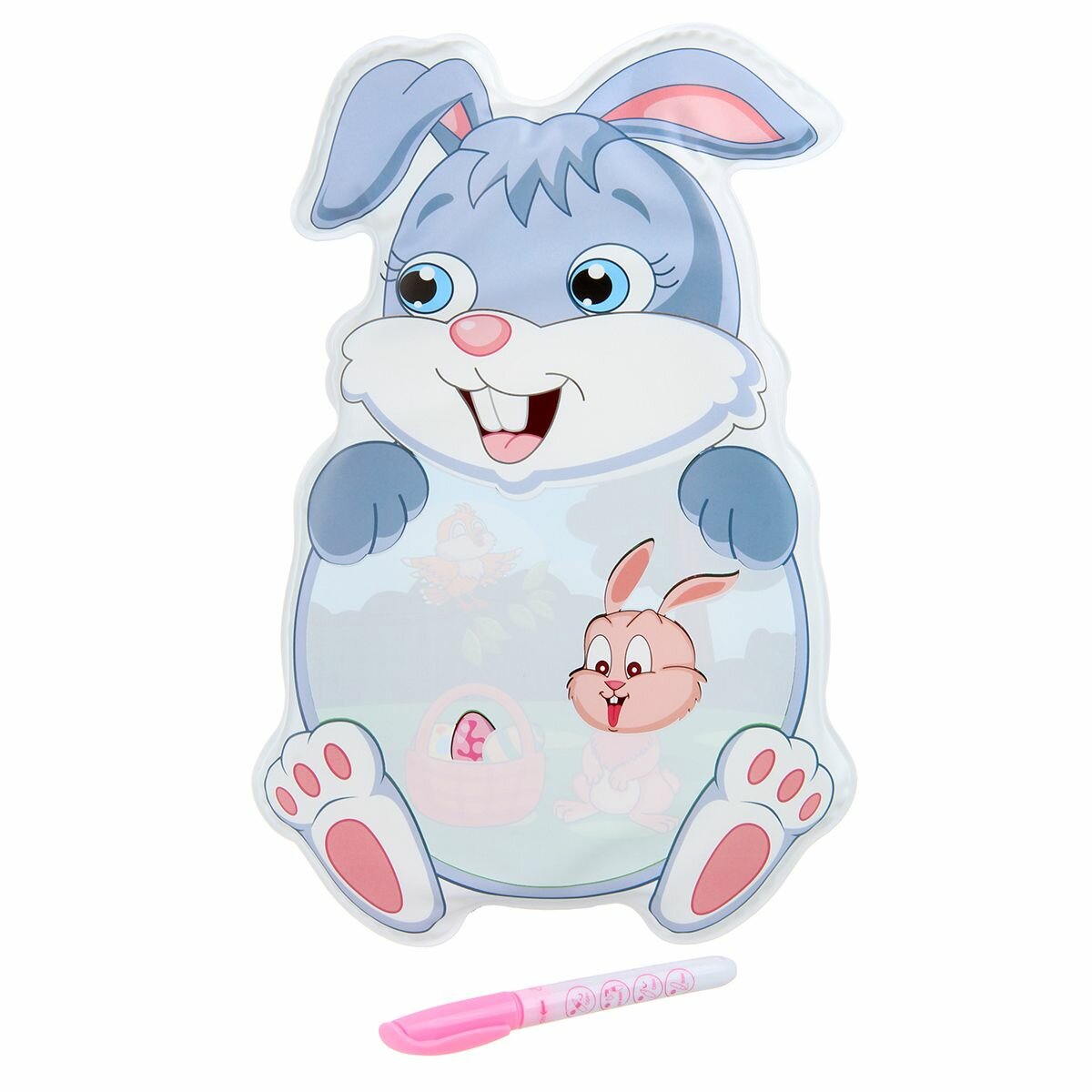 Развивающая игрушка "Водная книжка Зайчик", с водным маркером, Veld Co