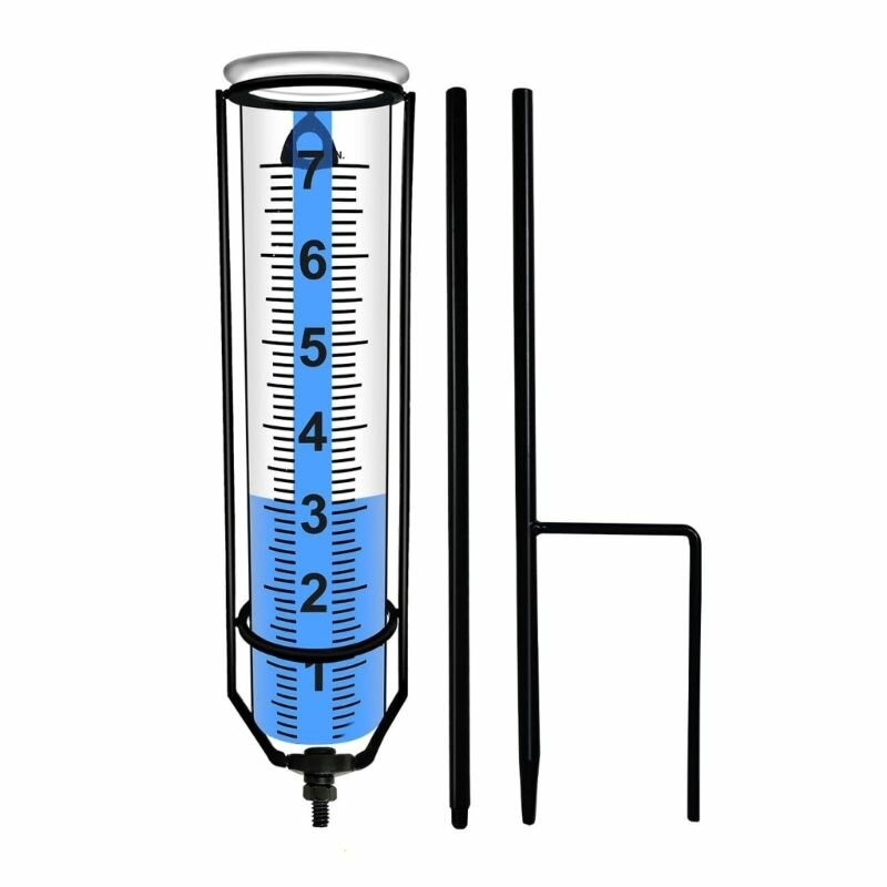 Стеклянный дождемер для двора