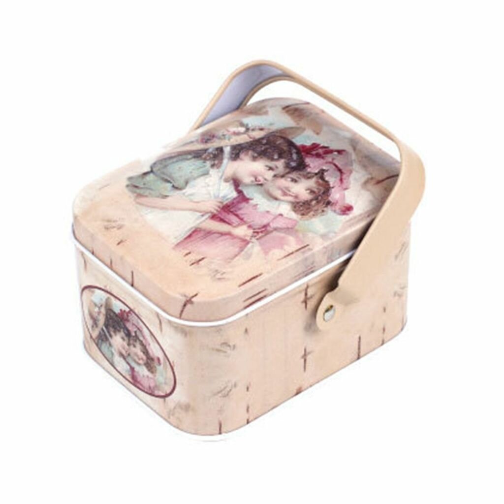 Подарочная элегантная жестяная коробка для конфет и сладостей — упаковка для пасхальных угощений, печенья и шоколада