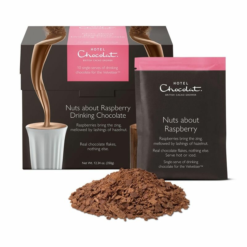 Горячий шоколад Hotel Chocolat Nuts About Raspberry 350г