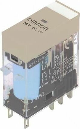 Реле OMRON G2R-2-S-DC24(S) Реле электромагнитное промежуточное Uобмотки 24В 1шт