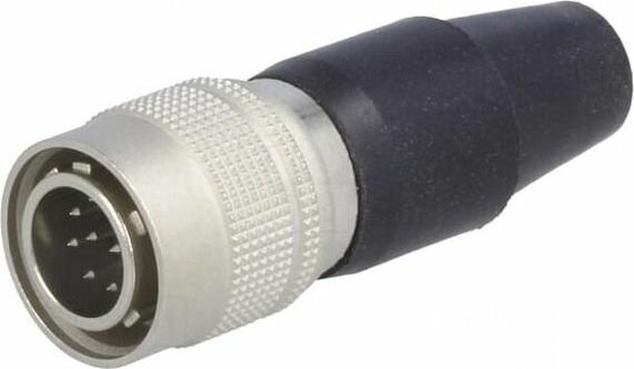 Разъем HIROSE HR10A-10P-10P(73) круглый вилка HR10 "папа" PIN 10 push-pull 2А пайка 1 шт