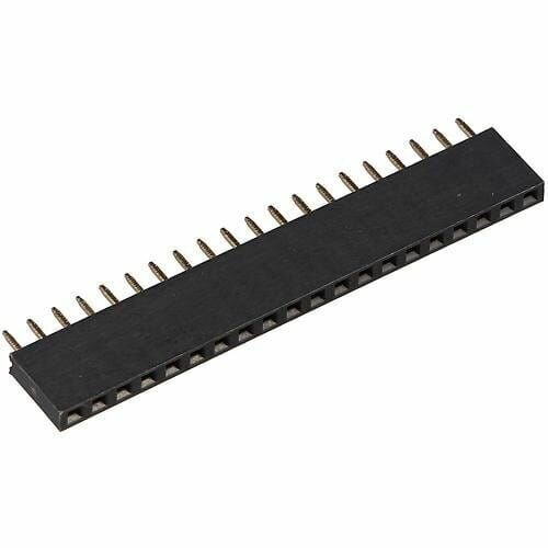 Гнездо CONNFLY DS1023-1x20S21, на плату, шаг 2.54 мм, 1 x 20, прямое