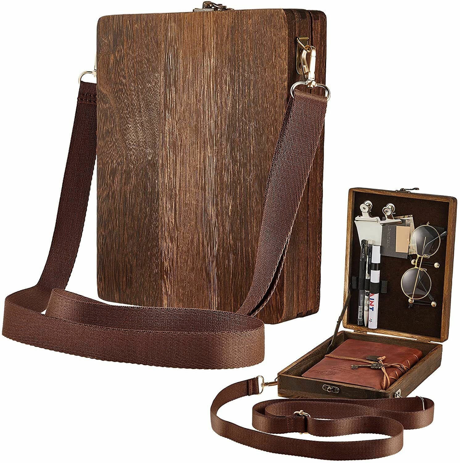 Сумка для художественных принадлежностей, Деревянная коробка для творческого хранения