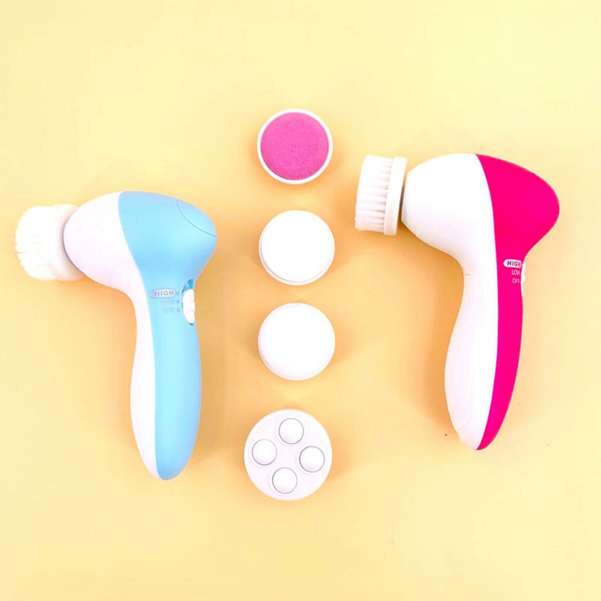 5 в 1 Щетка для очищения лица Силиконовая Щетка для лица Электрическая Щетка для умывания лица Глубокое очищение пор Массажная Щетка для кожи