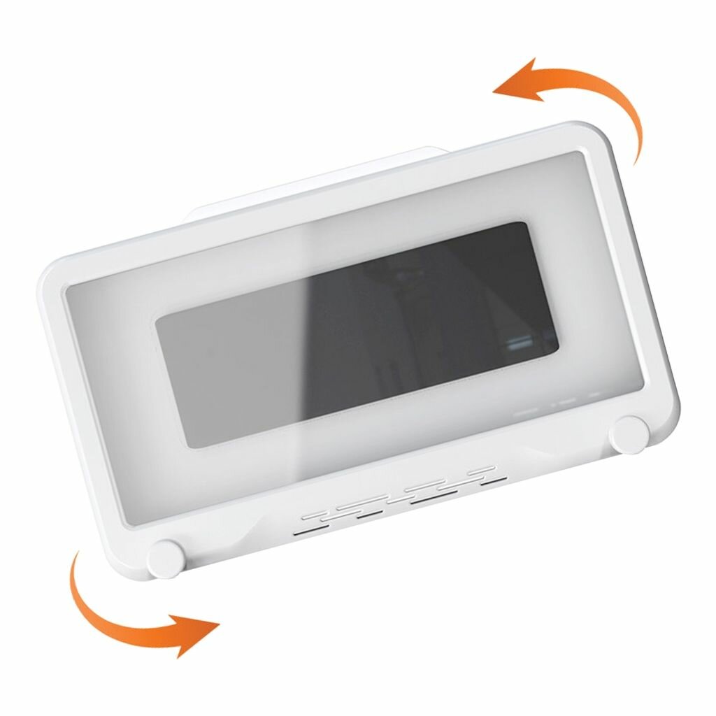 Держатель для телефона душа, водонепроницаемый корпус с поворотной подставкой на 180 градусов, сенсорное крепление ванной комнаты, кухни